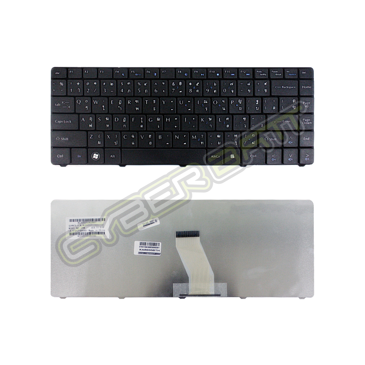 Keyboard Acer eMachines D725 Black TH | Cyberbatt (ไซเบอร์ แบต)