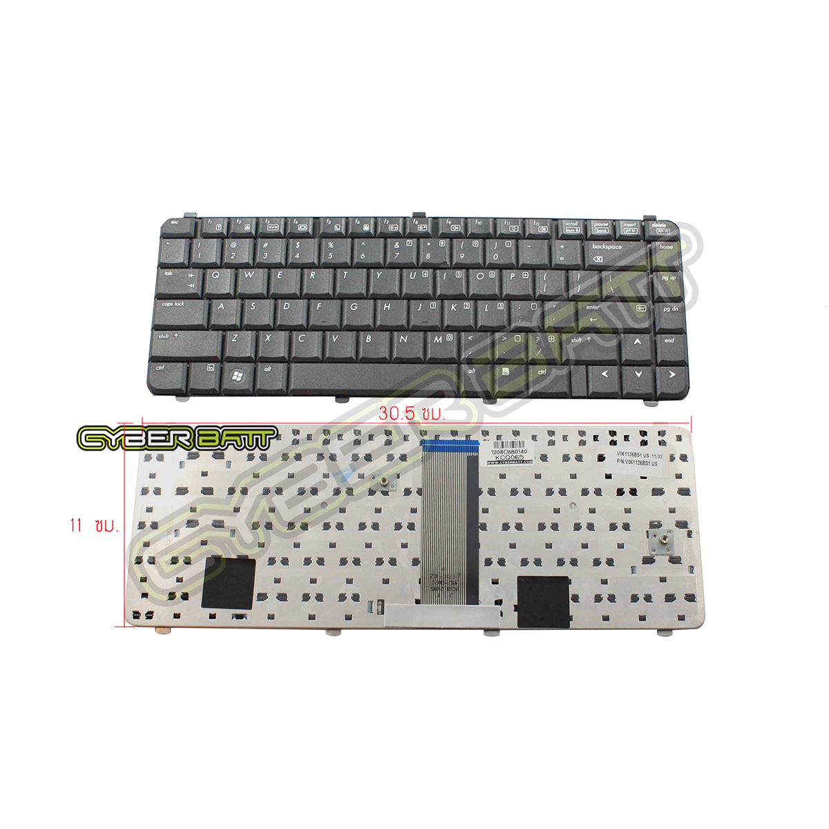 Keyboard HP/Compaq 6530 Series Black US | Cyberbatt (ไซเบอร์ แบต)
